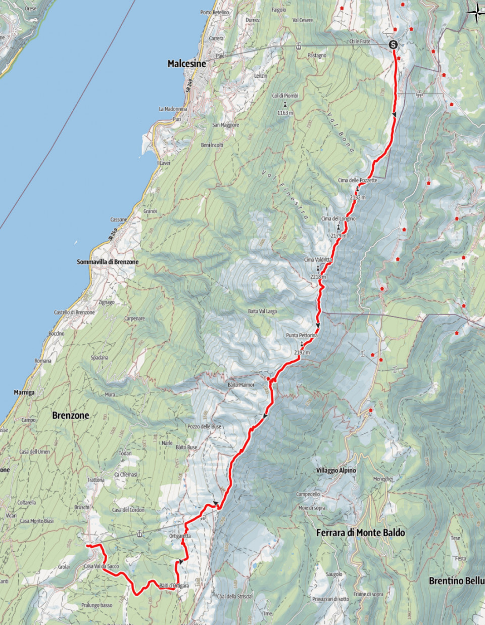 Überschreitung des Monte Baldo